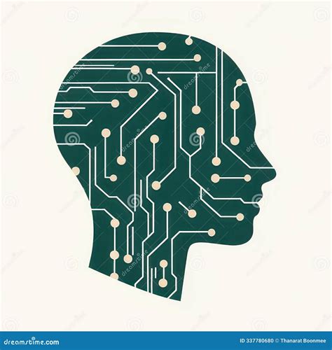 A Vibrant Cartoonstyle Illustration Of A Circuit Board Shaped Like A