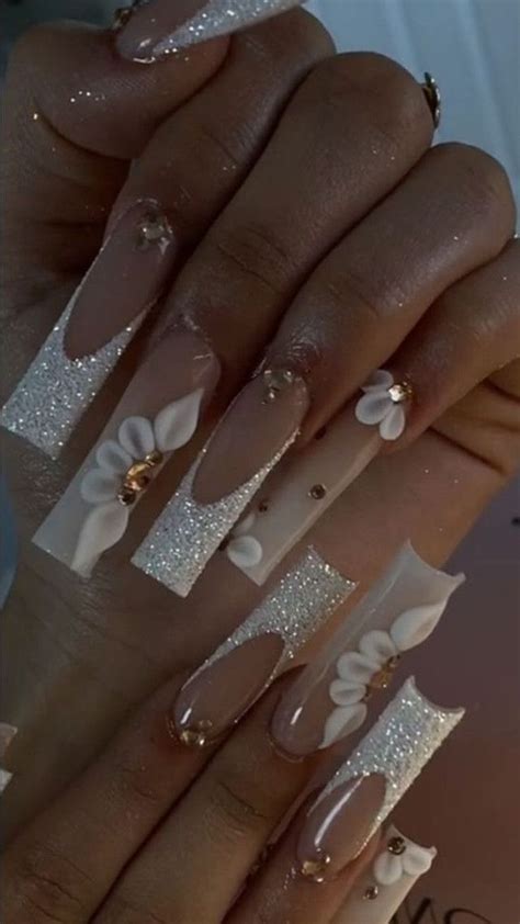 40 Latina Nails Acrylic Short Everyone Talks About Right Now White