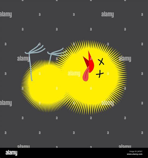 Dead Chicken Ground Stock Vector Images Alamy