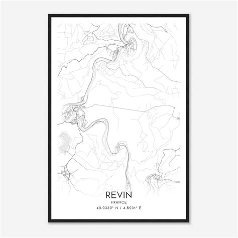 Custom Revin France Map Poster Mapmory