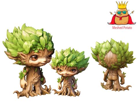 Second Life Marketplace Meshed Potato Chibi Tree Full Perm