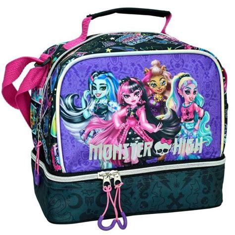 Sac Goûter Monster High 21 Cm 1 Compartiment Zip Mixte Enfant