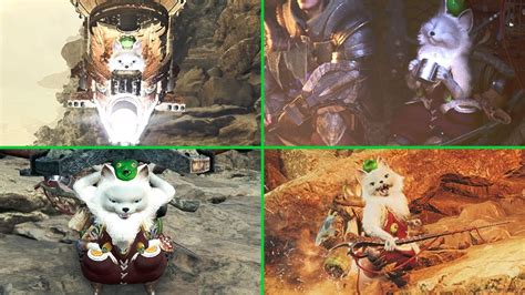 Palico Combat Animations Compilation And More Monster Hunter Wilds