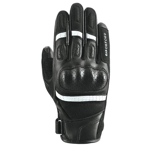 Oxford Glove Rp 6s Glove Black And White Bridge Motorcycles Limited