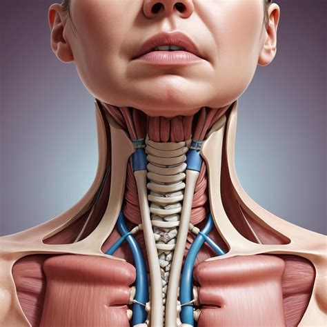 Doctor Checking Thyroid Of A Patient Premium Ai Generated Image