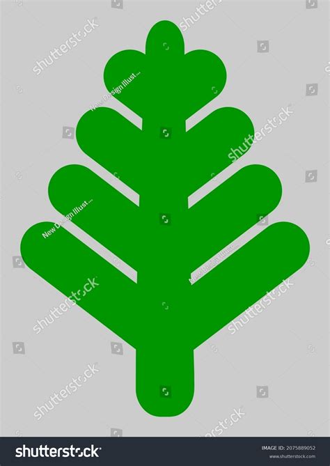 Forest Tree Vector Icon Isolated Flat Stock Vector Royalty Free 2075889052 Shutterstock