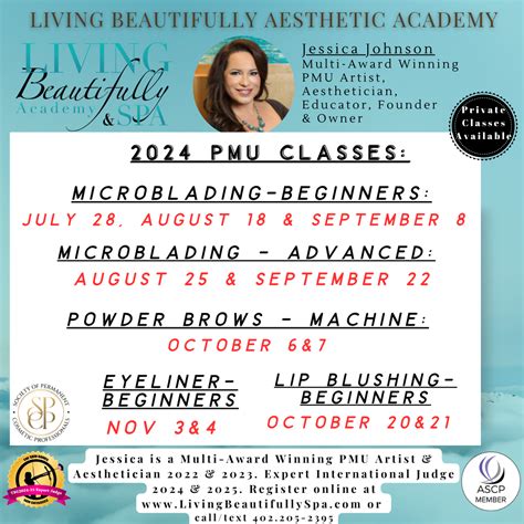 Pmu Class Flyer Living Beautifully Spa