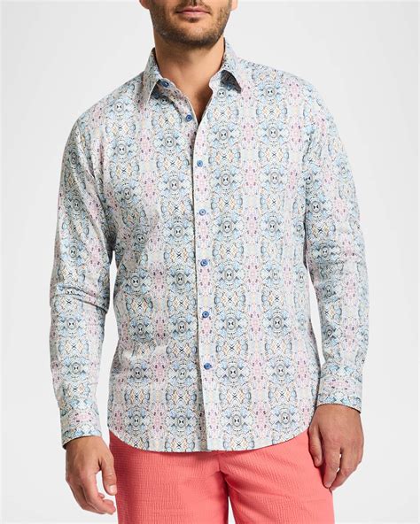 Robert Graham Mens Gomera Multicolor Sport Shirt Neiman Marcus
