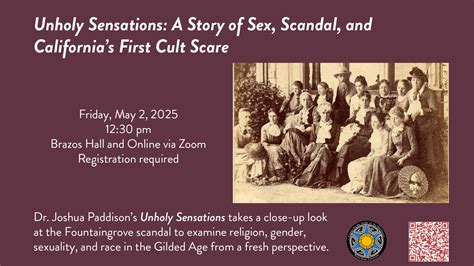 Unholy Sensations A Story Of Sex Scandal And Californias First Cult