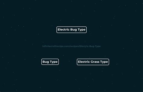 ⚡🐛 Electric Bug Type Recipe How To Make Electric Bug Type In Infinite