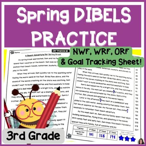 Spring Mclass Dibels 8 Practice 3rd Grade Nwf Wrf Orf Review Activities