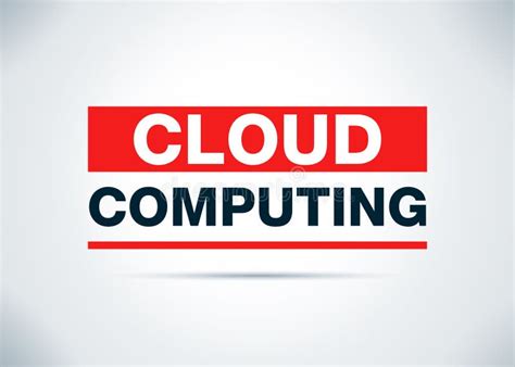 Cloud Computing Abstract Flat Background Design Illustration Stock