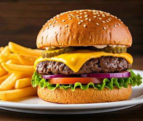 Cheeseburger With Fries 🍔🍟 Pungus Kitchen