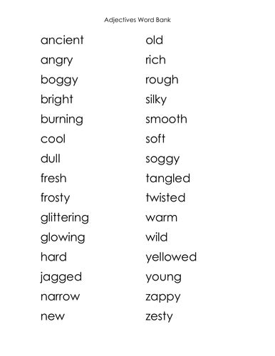 English Adjectives