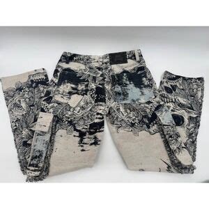 Rebel Vengeance Pants Rebel Vengeance Mens Skull Tapestry Cargo