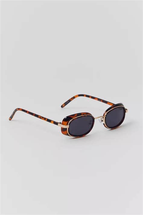 Rowan Combo Rectangle Sunglasses Urban Outfitters