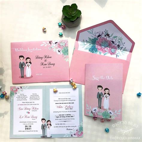 Thiệp Chibi Archives Minmax Wedding Papers Thiệp Cưới Cao Cấp