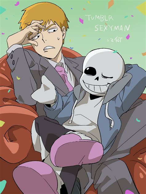Sans And Reigen Arataka Undertale And More Drawn By Wakana Kuraguchi Danbooru