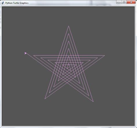 Star Design Using Python Program