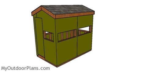 Elevated 8x8 Deer Stand Roof Plans Myoutdoorplans