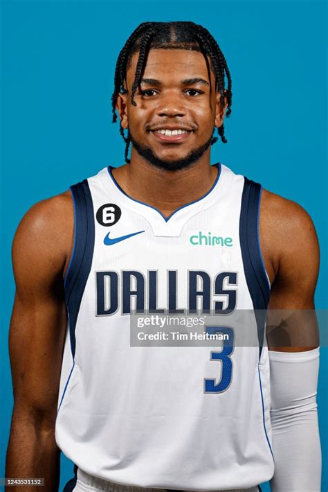 Jaden Hardy Of The Dallas Mavericks Poses For A Head Shot During Nba