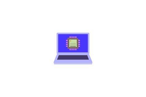 Laptop Icon Cute Cpu Graphic By Povridestudio · Creative Fabrica