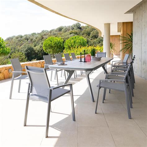 Table Et Chaise De Jardin Aluminium Bois Hespéride