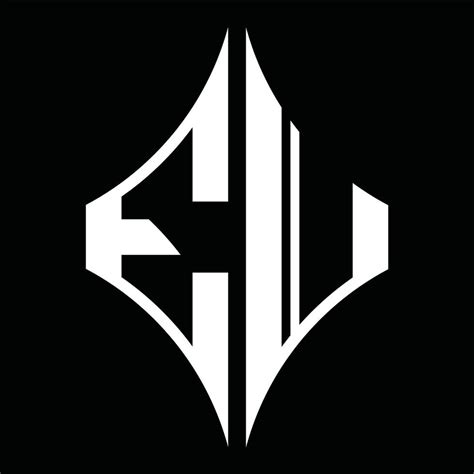 Ej Logo Monogram With Diamond Shape Design Template 16155023 Vector Art