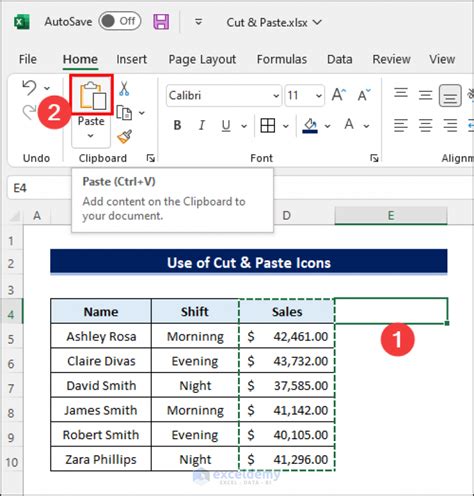 How To Cut And Paste In Excel 4 Quick Ways Exceldemy