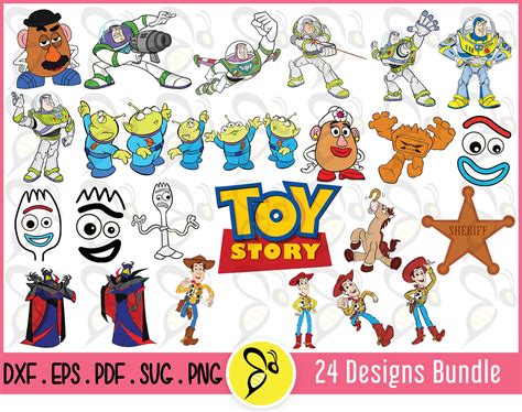Toy Story Svg Vector Art Designs Bundle Toy Story Logo Vector Buzz