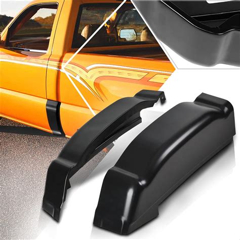 Pair Steel Slip On Cab Corners Compatible With 01 07 Chevy