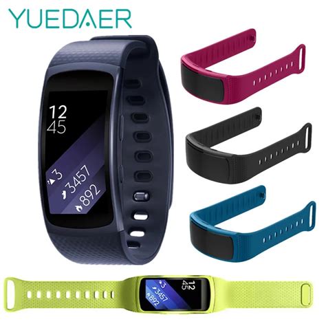 YUEDAER For Samsung Gear Fit 2 Fit2 Pro Wristband Strap Silicon Sport Watch Band For Samsung