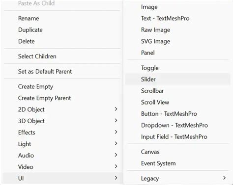 Custom Ui Bars In Unity Using Sliders