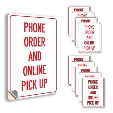Phone Order And Online Pick Up Public Safety Vinyl Decal Label 24 Inch