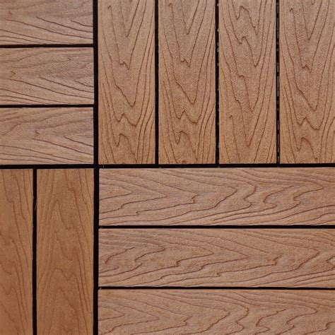 Wpc Modern Design Interlocking Hide Frame Decking Co Extrusion Decking