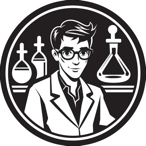 Vectorized Depiction Of A Skilled Lab Technicianlaboratory Technicians