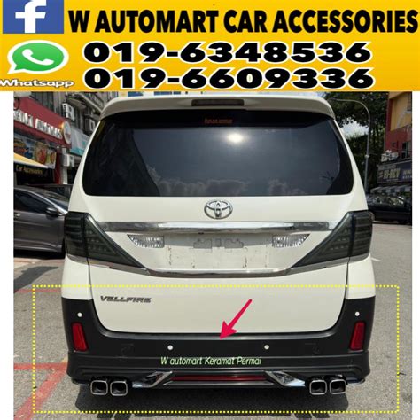 Vellfire 08 Convert 18 Rear Bumper Only Shopee Malaysia