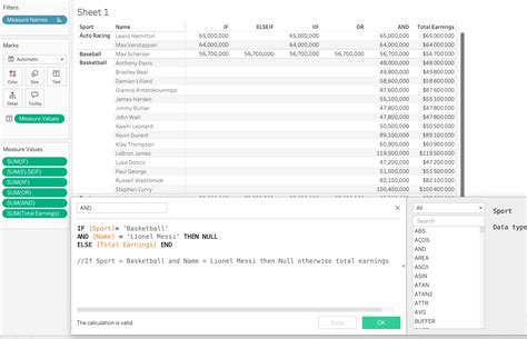 Logical Functions In Tableau The Data School