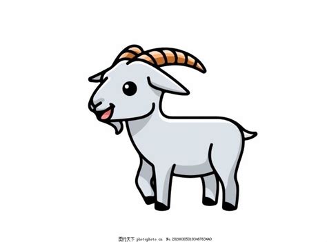 卡通山羊图片动漫卡通插画绘画 图行天下素材网