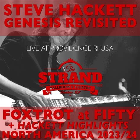 コレクターズcd スティーヴ・ハケット2023年usツアー10月17日ロードアイランド Steve Hackett Genesis