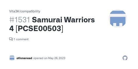 Samurai Warriors 4 Pcse00503 · Issue 1531 · Vita3kcompatibility