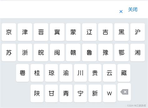 自定义的车牌号键盘组件前端自定义车牌号键盘 Csdn博客