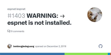 Warning Espnet Is Not Installed · Issue 1403 · Espnetespnet · Github