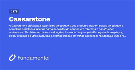 Cste Caesarstone Fundamentei