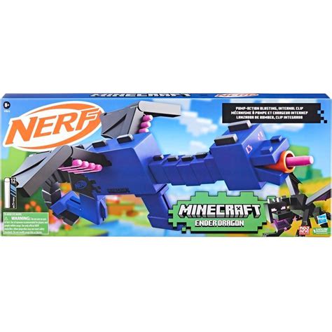 Nerf Minecraft Ender Dragon Blaster And 12 Nerf Elite Foam Darts Tates Toys Australia The