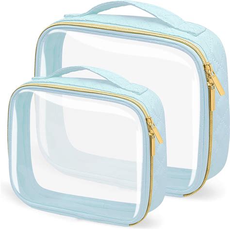 Forxiffa Tsa Approved Travel Toiletry Bag2 Pack Clear