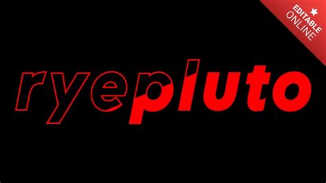 Ryepluto Red Cut Text Effect Generator