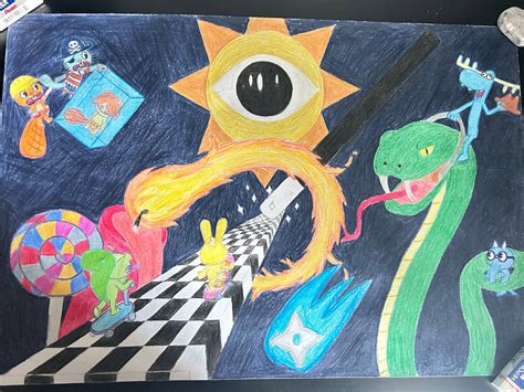 My Art Project But I Added Htf Characters To It By Funnydevice On Deviantart