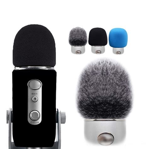 For Blue Yeti Pro Anti Pop And Windproof Sponge Fluffy Microphone Cover