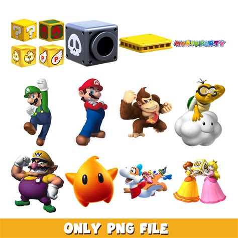 Super Mario Cute Png Super Mario Bundle Png Cartoon Png Dreamsvg Store